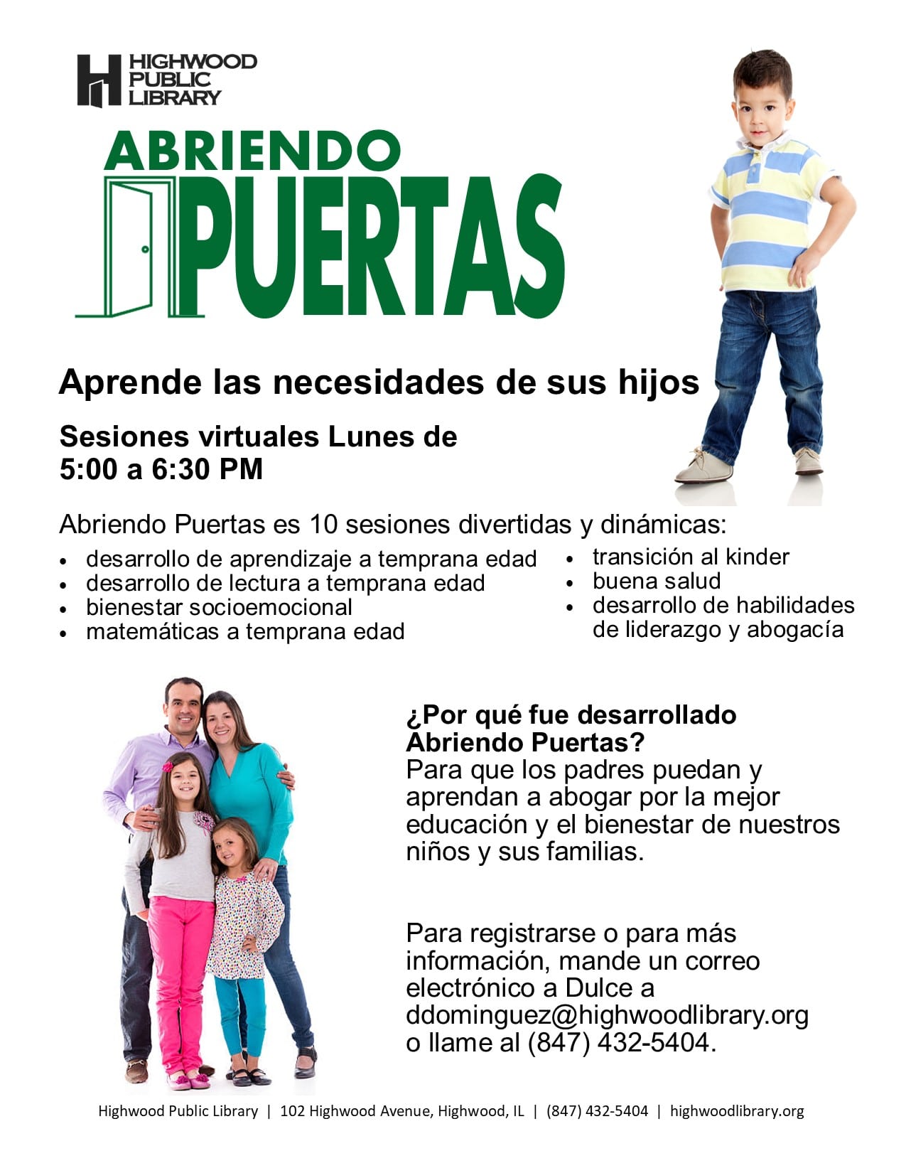 Abriendo Puertas - Highwood Library - Highwood, IL